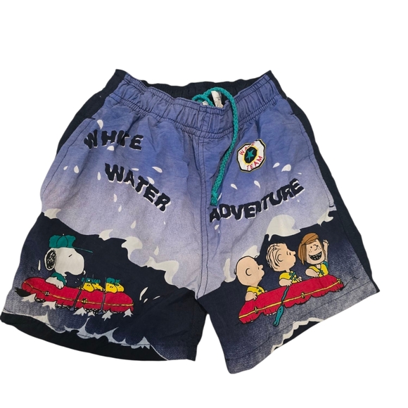 Peanuts | Bottoms | Vintage 9s Charlie Brown Peanuts Blue Cartoon ...